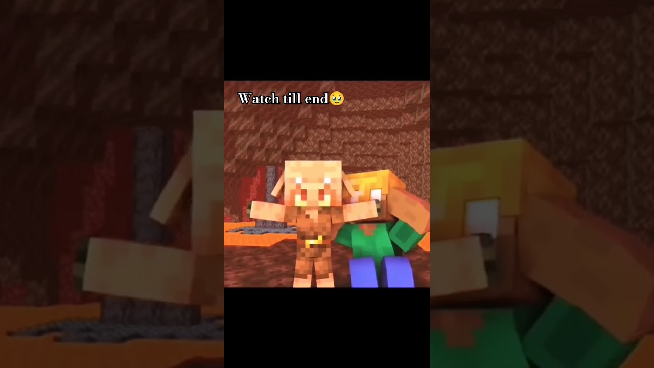 MINECRAFT EMOTIONAL PIGLIN ALSO HAVE HEART ️ ANIME #animation # ...