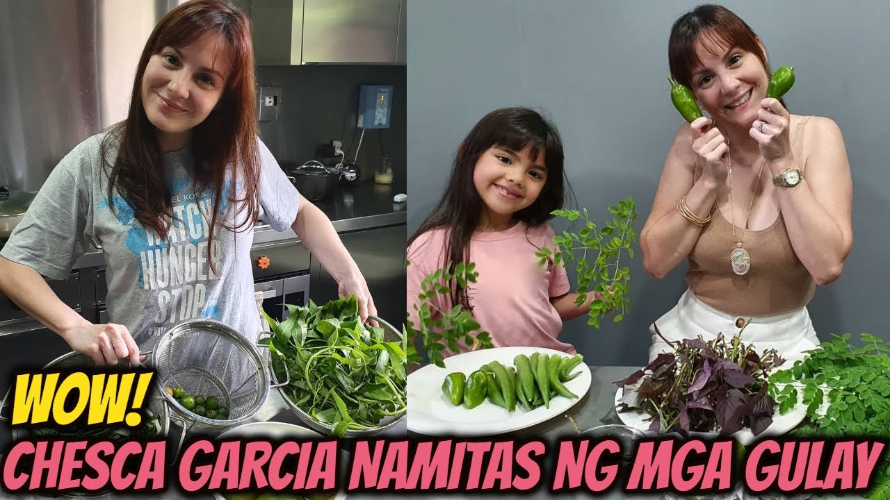 Chesca Garcia GANITO pala MAMITAS ng mga GULAY sa kanilang garden - YouTube