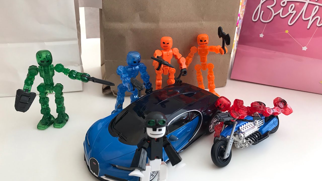 The stikbot car chase #stikbot #klikbot - YouTube