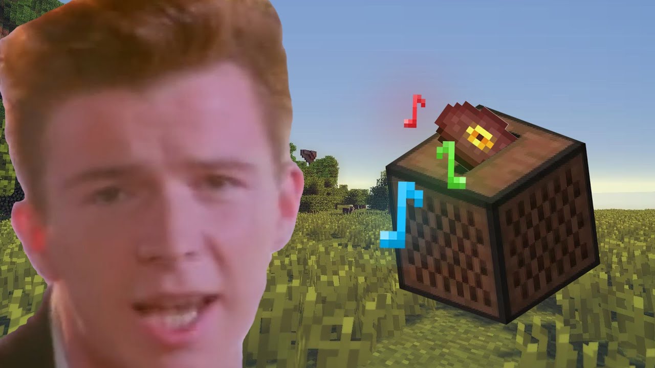 Rick Astley loves Minecraft Music discs - YouTube