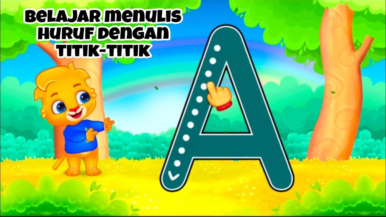 Belajar Menulis Huruf Dengan Titik Titik Belajar Menulis Huruf Abjad Belajar Huruf Alfabet