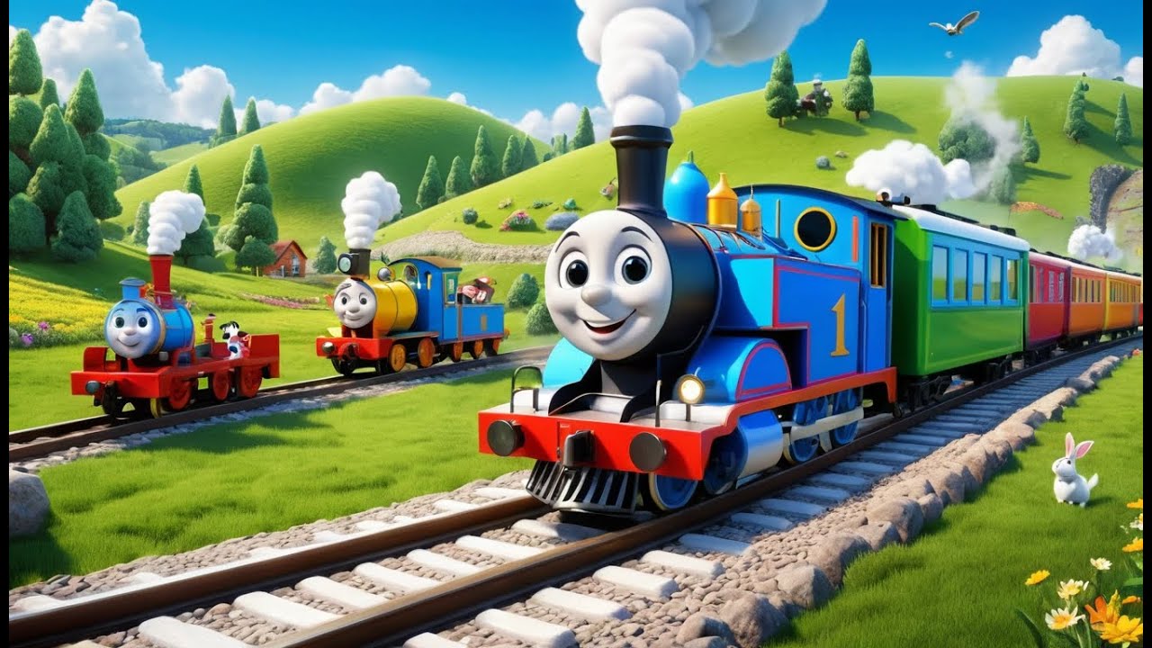 The Train on the Track Goes Choo Choo | Fun Train Song | All Aboard the ...