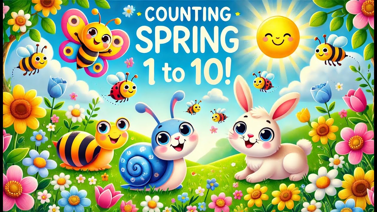 Spring Counting 1 to 10 for Kids | Educational & Fun Learning Adventure ...