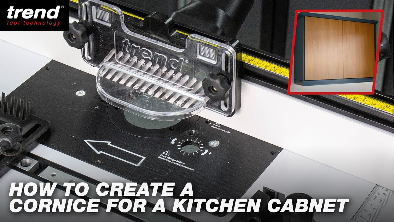 How to create a cornice for a kitchen cabinet | Trend Router Table ...