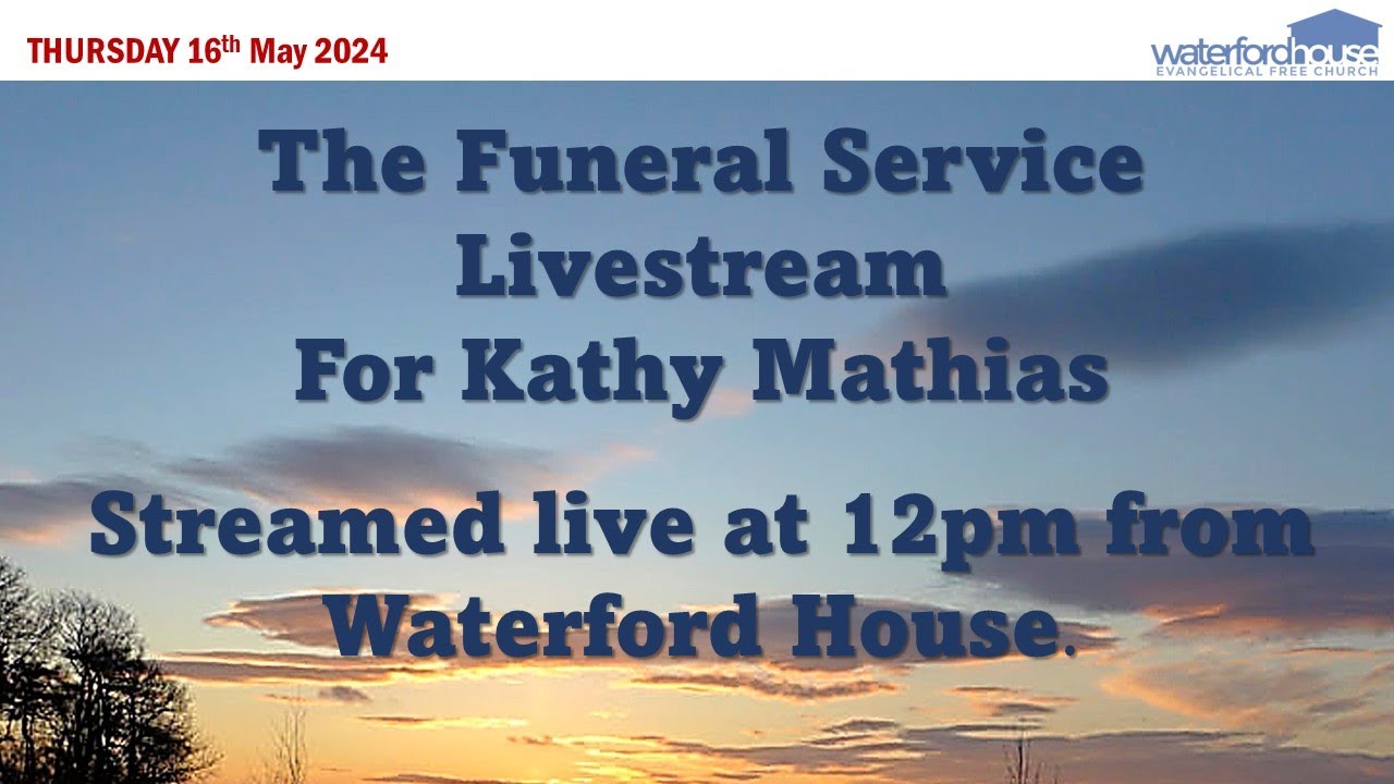 Funeral Service for Kathy Mathias , Thursday 16th May 2024 at 12pm ...