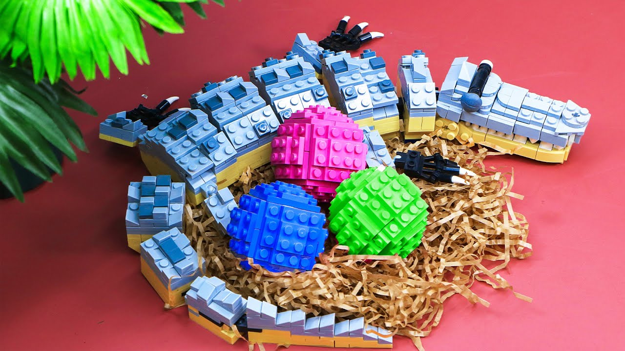 LEGO CROCODILE IN REAL LIFE: How Crocodiles Protecting Dinosaur Eggs ...