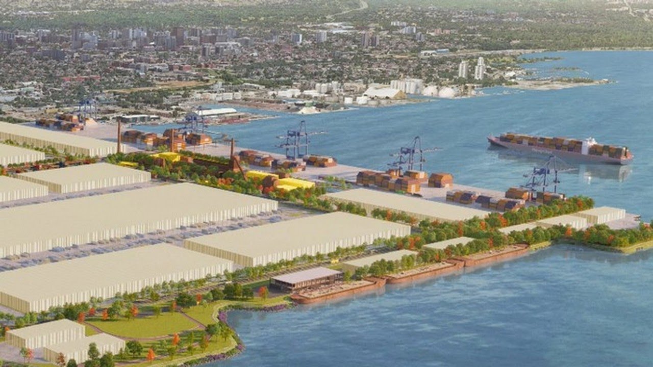 Sneak peek at ‘Steelport’ industrial park on Stelco Steel land - YouTube