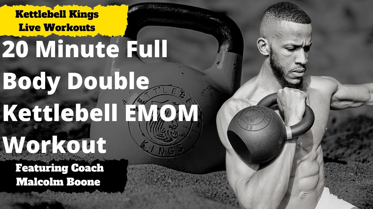 20 Minute Full Body Double Kettlebell EMOM Workout - YouTube