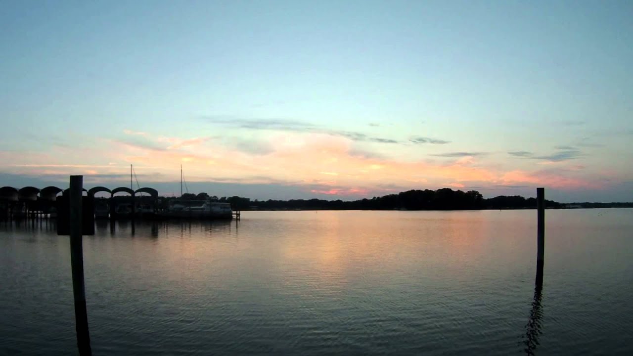 Time lapse Sunset over Monroe Bay Colonial Beach VA July 8th 2013 - YouTube