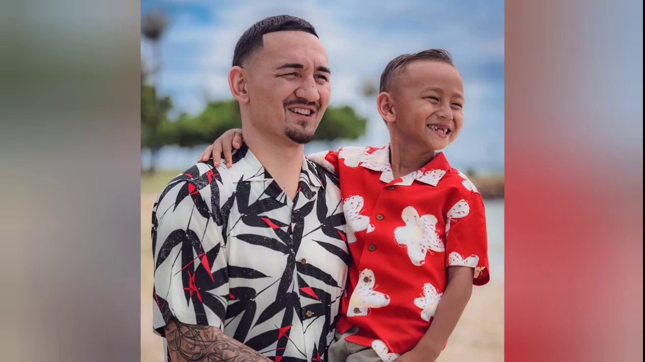 Max Holloway And Mini Blessed - Father, Son Moments - YouTube