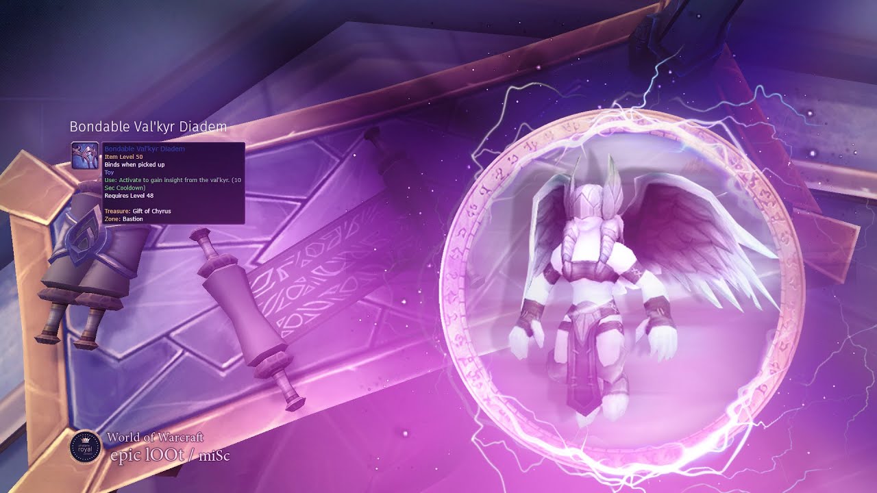 Bondable Val'kyr Diadem TOY! from Gift of Chyrus in Bastion - YouTube