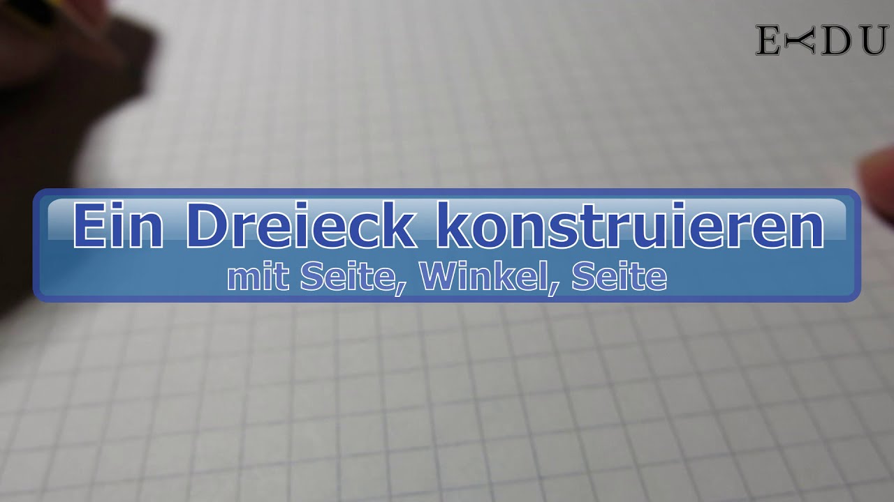 Ein Dreieck konstruieren (sws) - YouTube