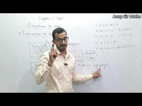 Chapter 1 Part-3 Sets Class 11 Maths | Union, Intersection, Difference of sets Class 11 Maths ...