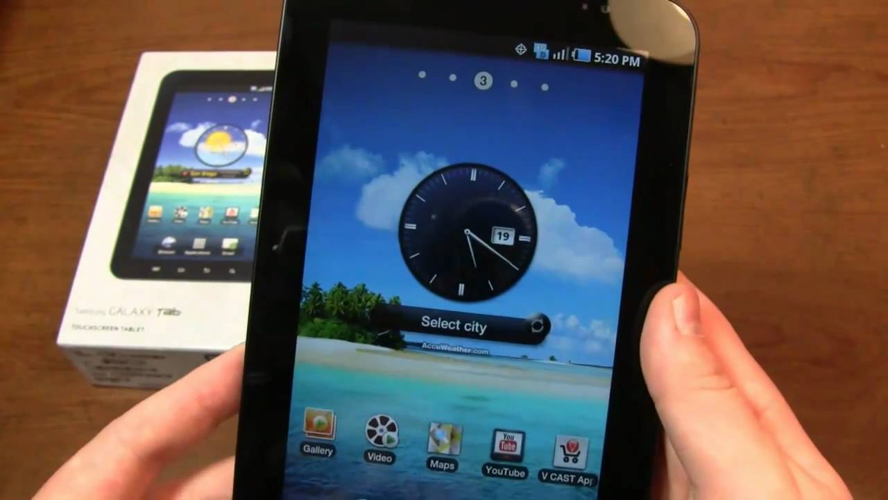 Samsung Galaxy Tab Unboxing (Verizon) - YouTube