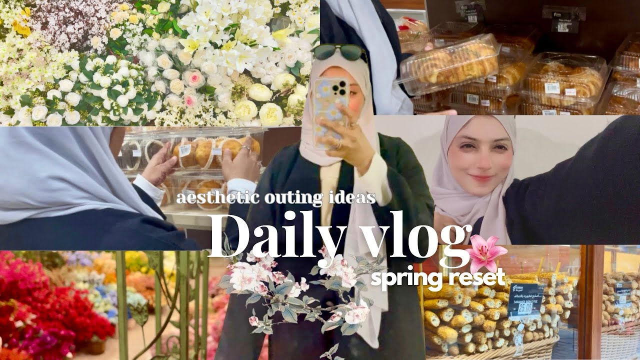SPRING RESET OUTING 🪻| aesthetic vlog ideas, daily vlog, aesthetic ...