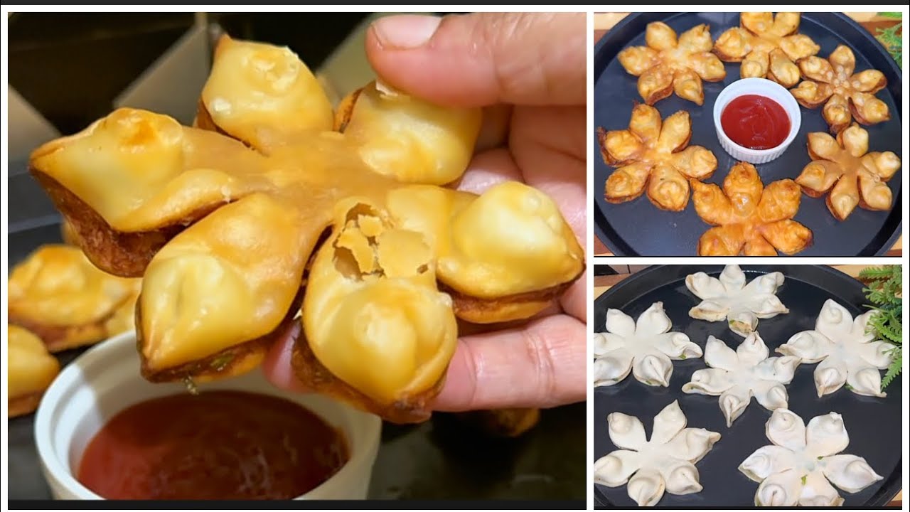 Crispy flower, snacks, | Ramadan special with delicious filling by ...