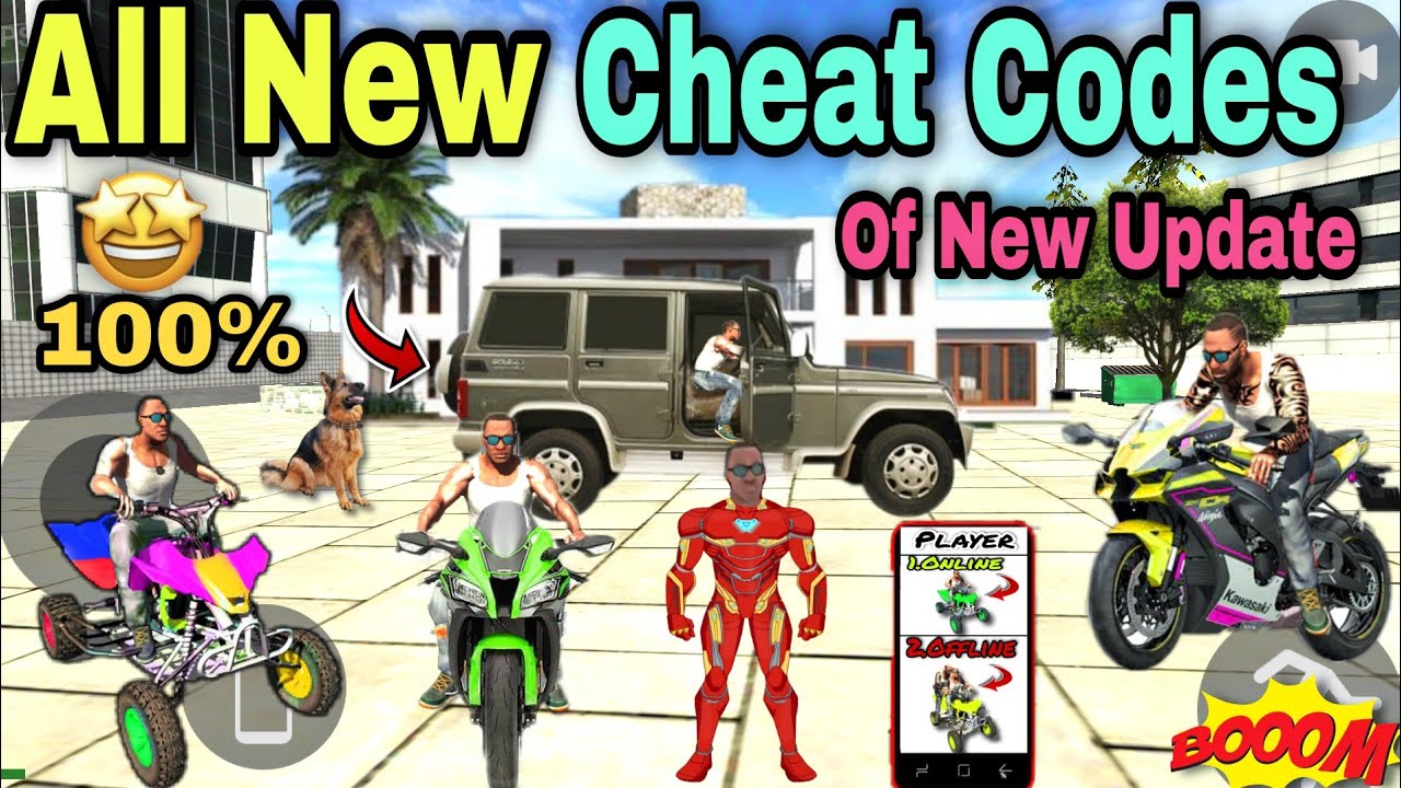 All New cheat codes of indian bikes driving 3d new update|| Bolero,Zx10r,ATV bike,New house ...