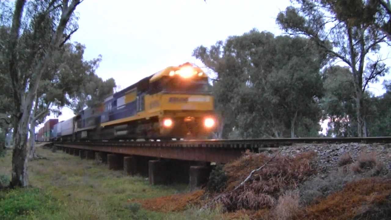 Double Stack Container Train Mambray Creek - Australian Trains, South ...