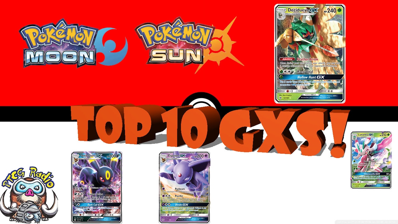 Top 10 Pokémon GX Cards! (Pokémon Sun and Moon TCG) - YouTube