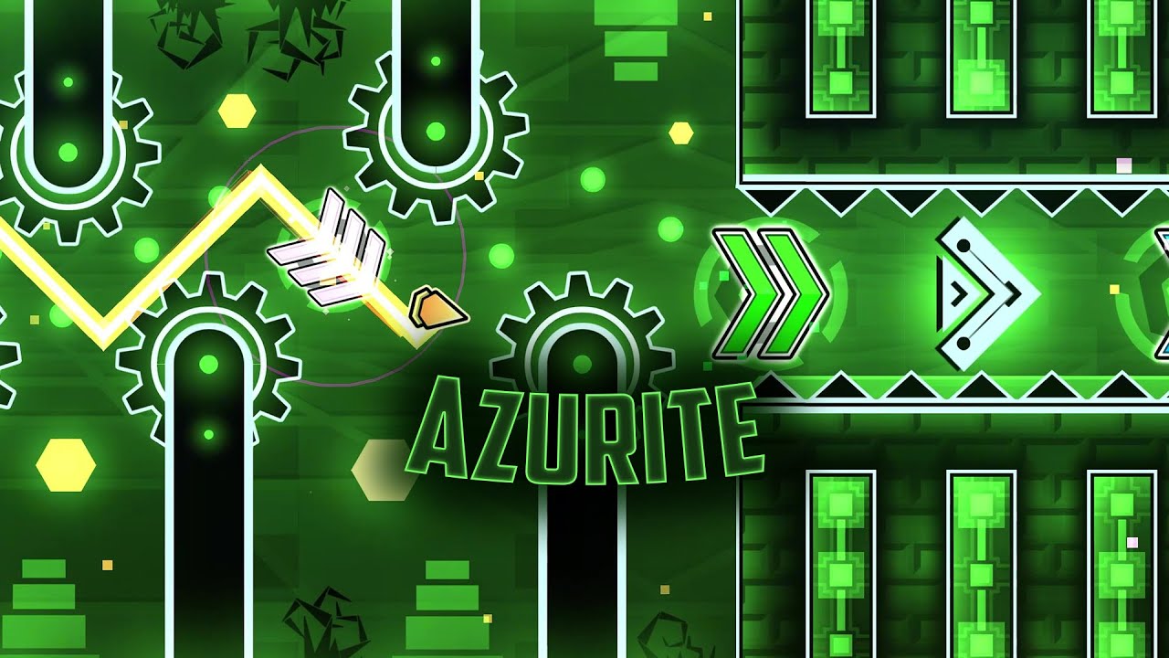 Azurite by Sillow 100% (Extreme Demon) | Geometry Dash - YouTube