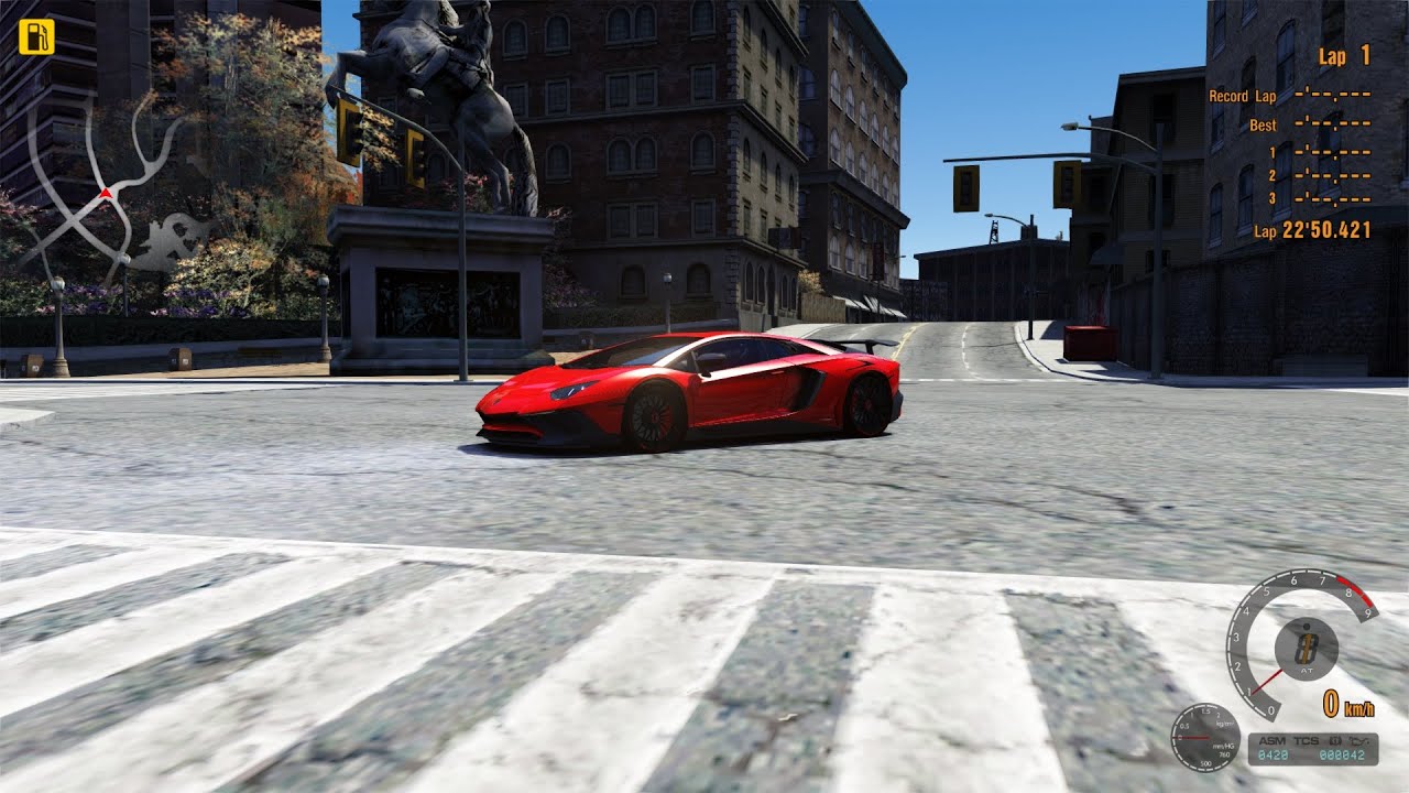 Assetto Corsa NFS MW 2005 map Aventador LP750-4 SV Nostalgia - YouTube
