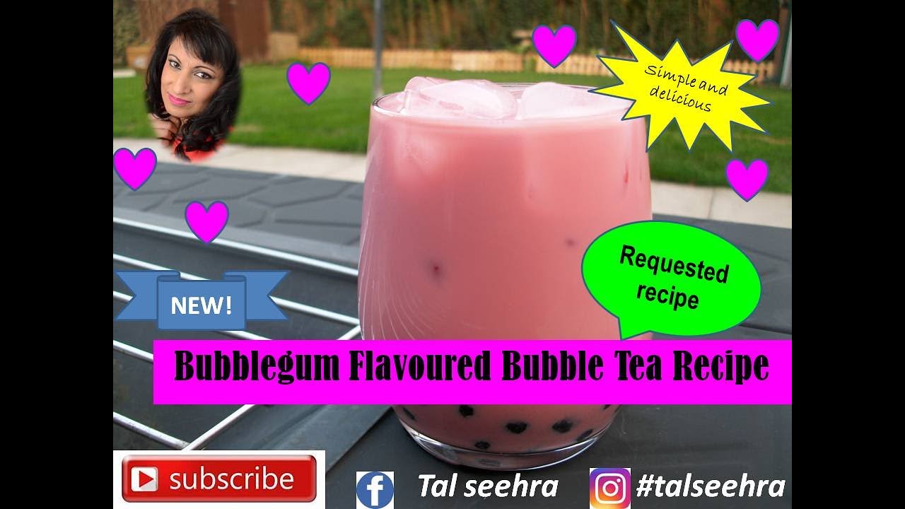How to make Bubblegum flavoured Bubble Tea | Bubblegum Boba | Taiwan ...