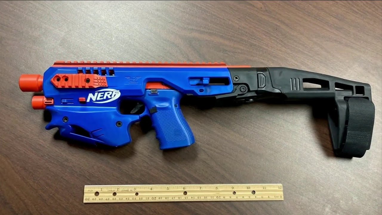 Real Gun Disguised as Nerf Toy - YouTube