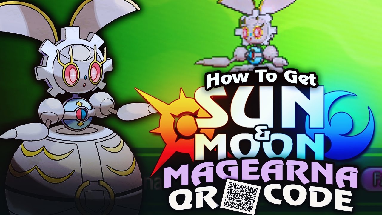 HOW TO GET MAGEARNA! QR Code Mythical Pokemon Event! FREE! Pokemon Sun ...