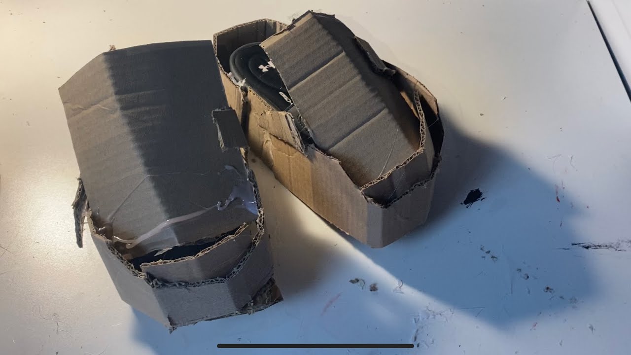 How to make cardboard Power boots - YouTube