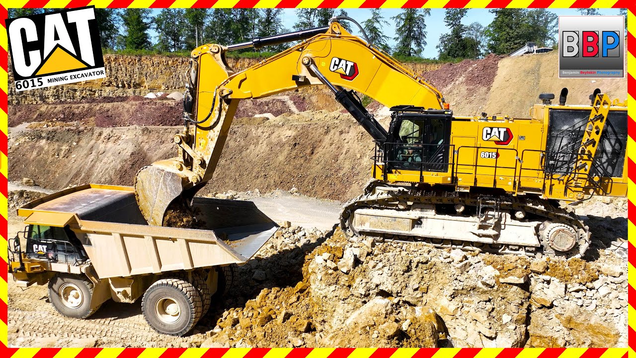 CAT 6015 & 775G, Quarry Work, Germany, 2024. #5 #caterpillar #mining ...