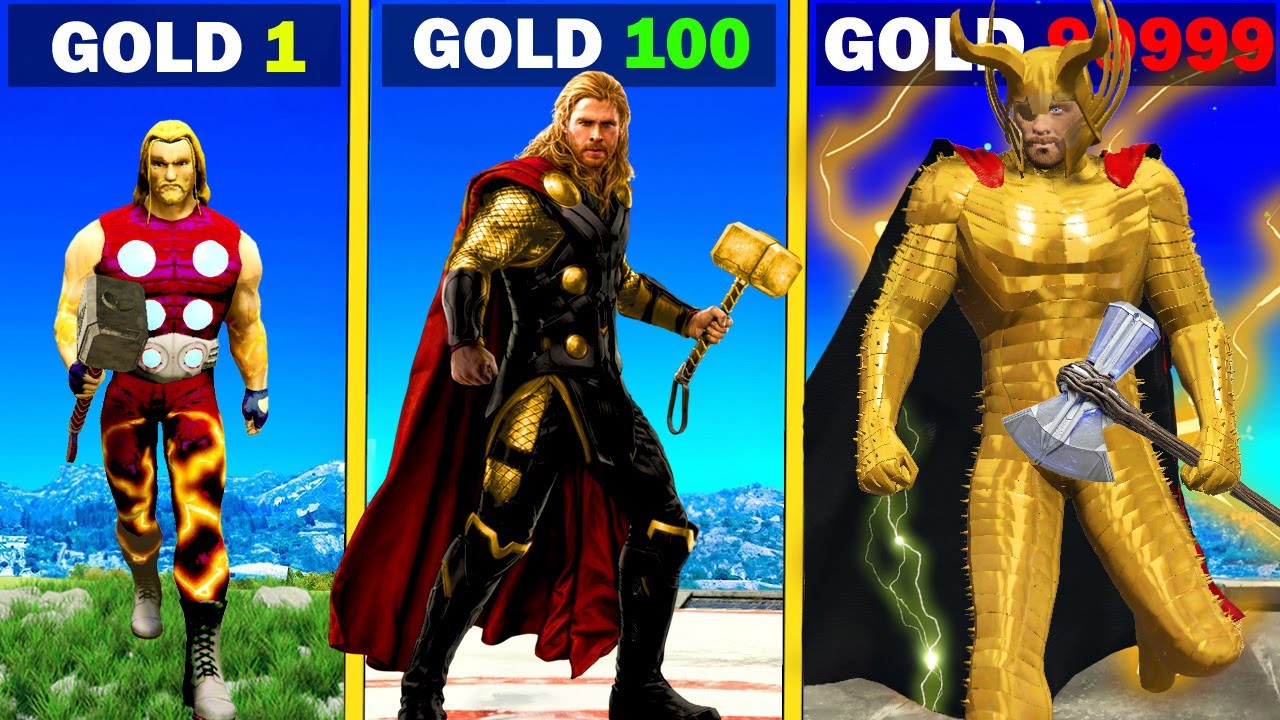 Upgrading to GOLD THOR in GTA 5! - YouTube