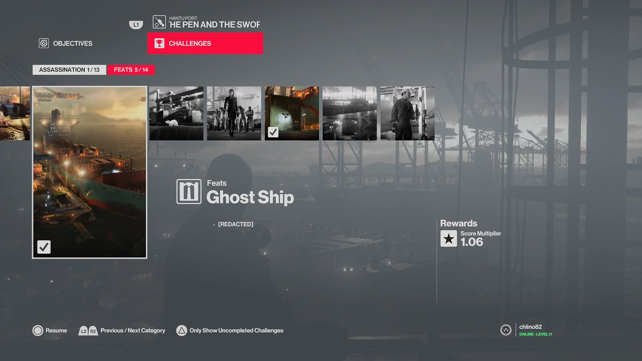 HITMAN 2 - HANTU PORT - Ghost Ship Challenge - YouTube
