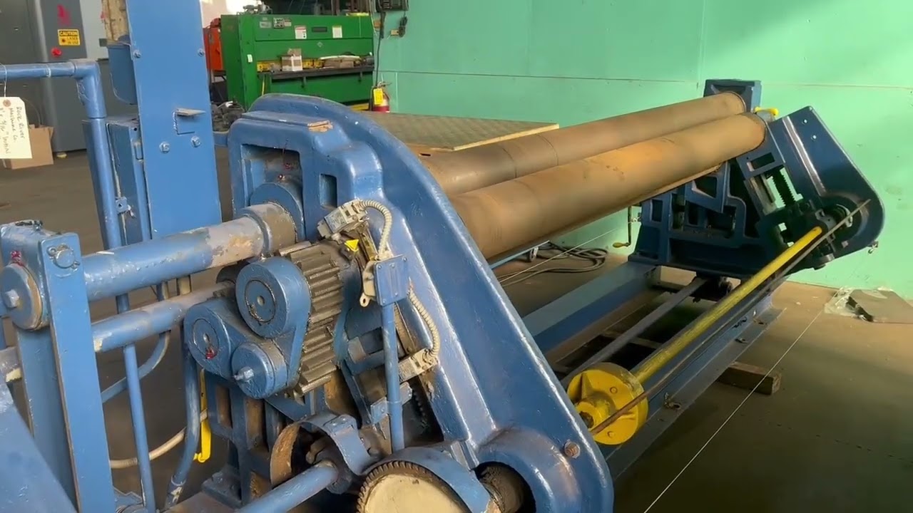 Rock River Machine Co. 8′ x 3/16″ Mechanical Initial Pinch Plate Roll ...