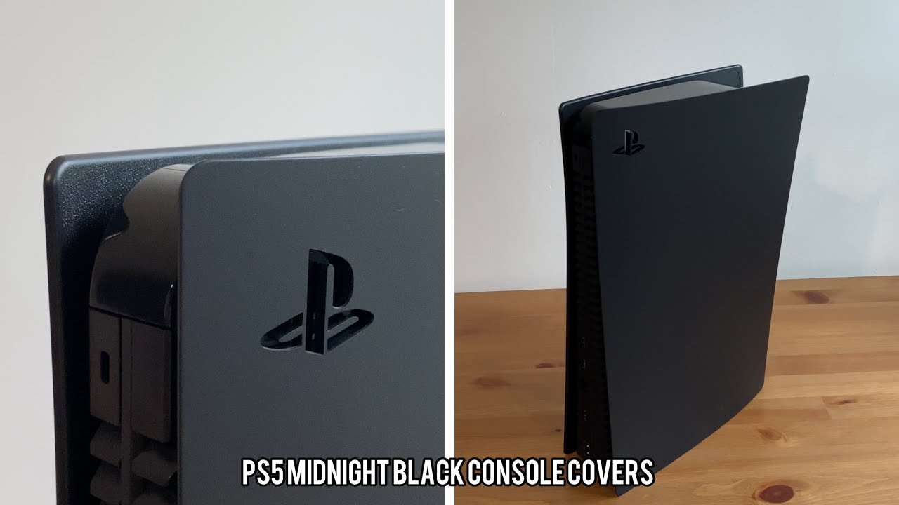 NEW PS5 Midnight Black Console Covers - YouTube