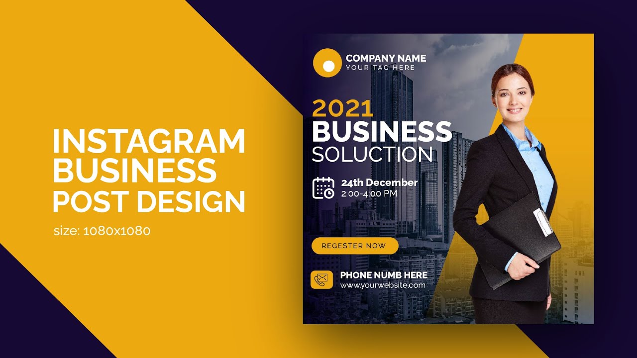 How to Design Instagram Post | Social Media Design in Adobe illustrator ...