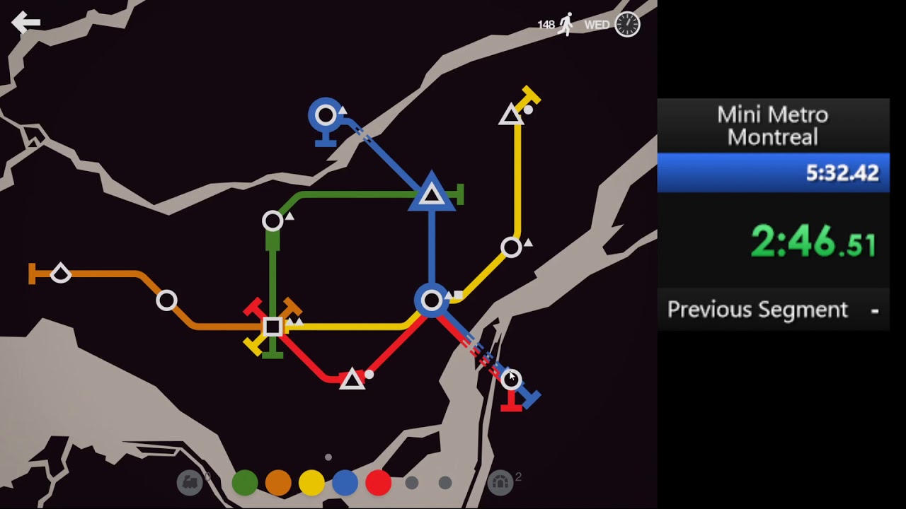 Mini Metro Montreal 100 Passengers - YouTube