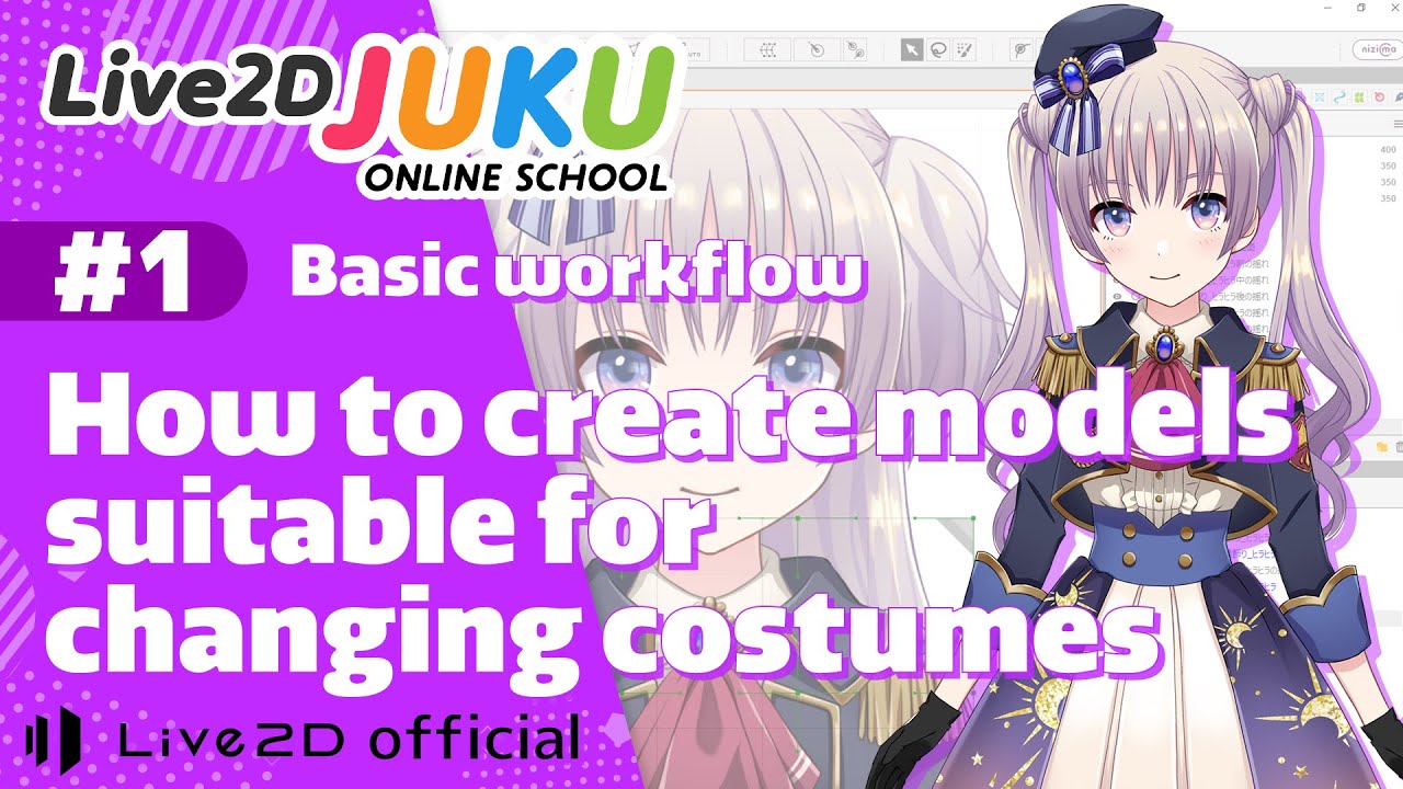 How to create models suitable for changing costumes ①Basic workflow【# ...