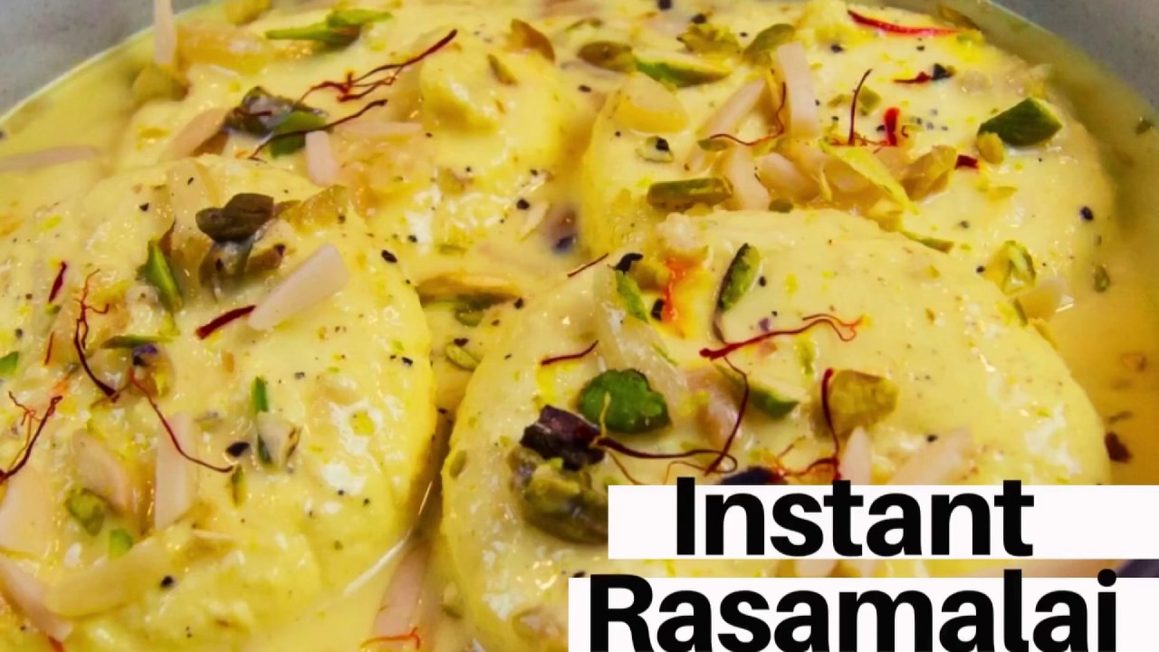 Instant Rasamalai in 5 mins !! Only with 3 Ingredients - Rasamalai ...