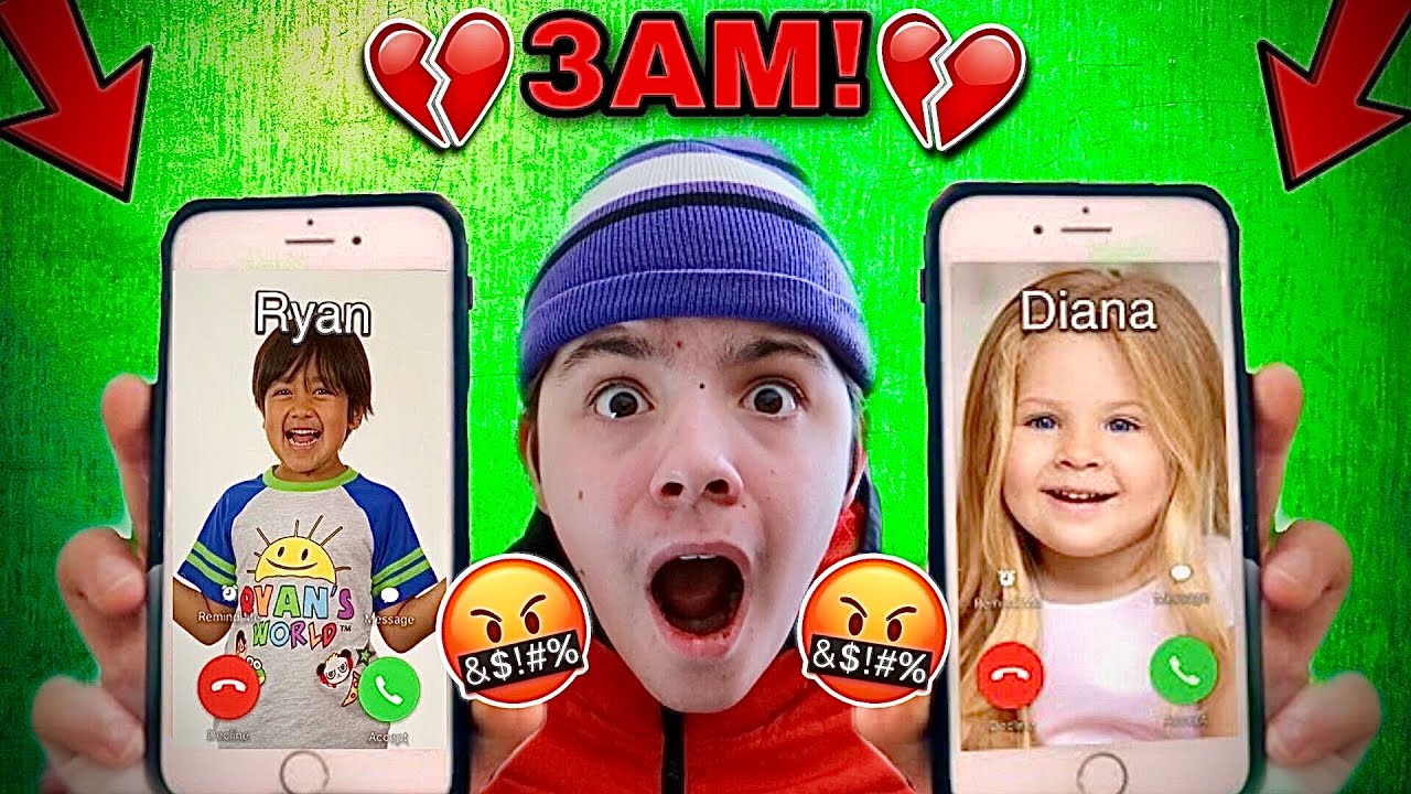 DO NOT CALL RYAN’S WORLD AND KIDS DIANA SHOW AT THE SAME TIME AT 3AM ...