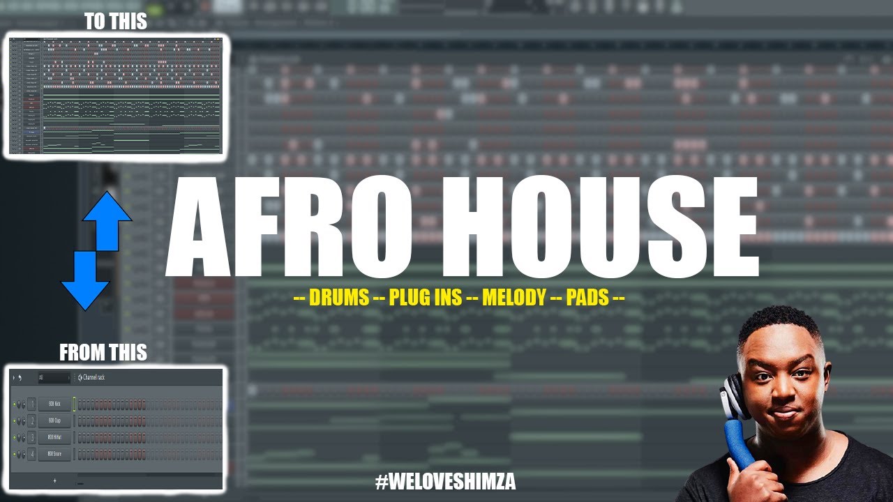 Making a Afro house beat for Dj Shimza Afro in FL Studio - YouTube
