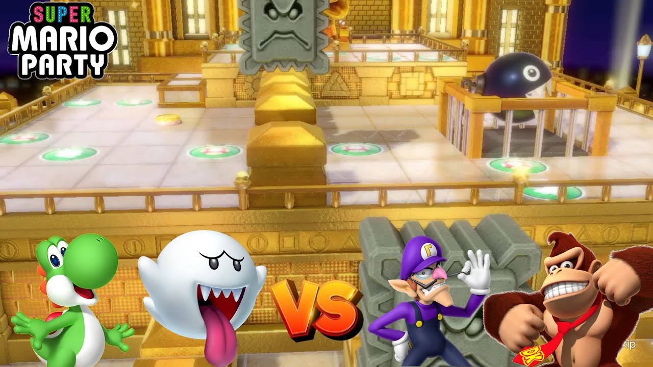 Super Mario Party-Party Partner #23 - Yoshi & Boo vs Waluigi & Donkey ...