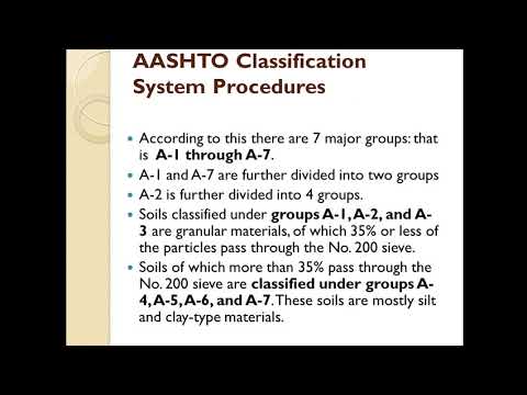 AASHTO CLASSIFICATION SYSTEM - YouTube