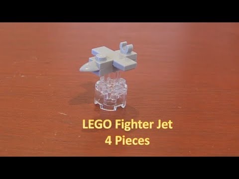 How To Build A Mini LEGO Fighter Jet With 4 Pieces - YouTube