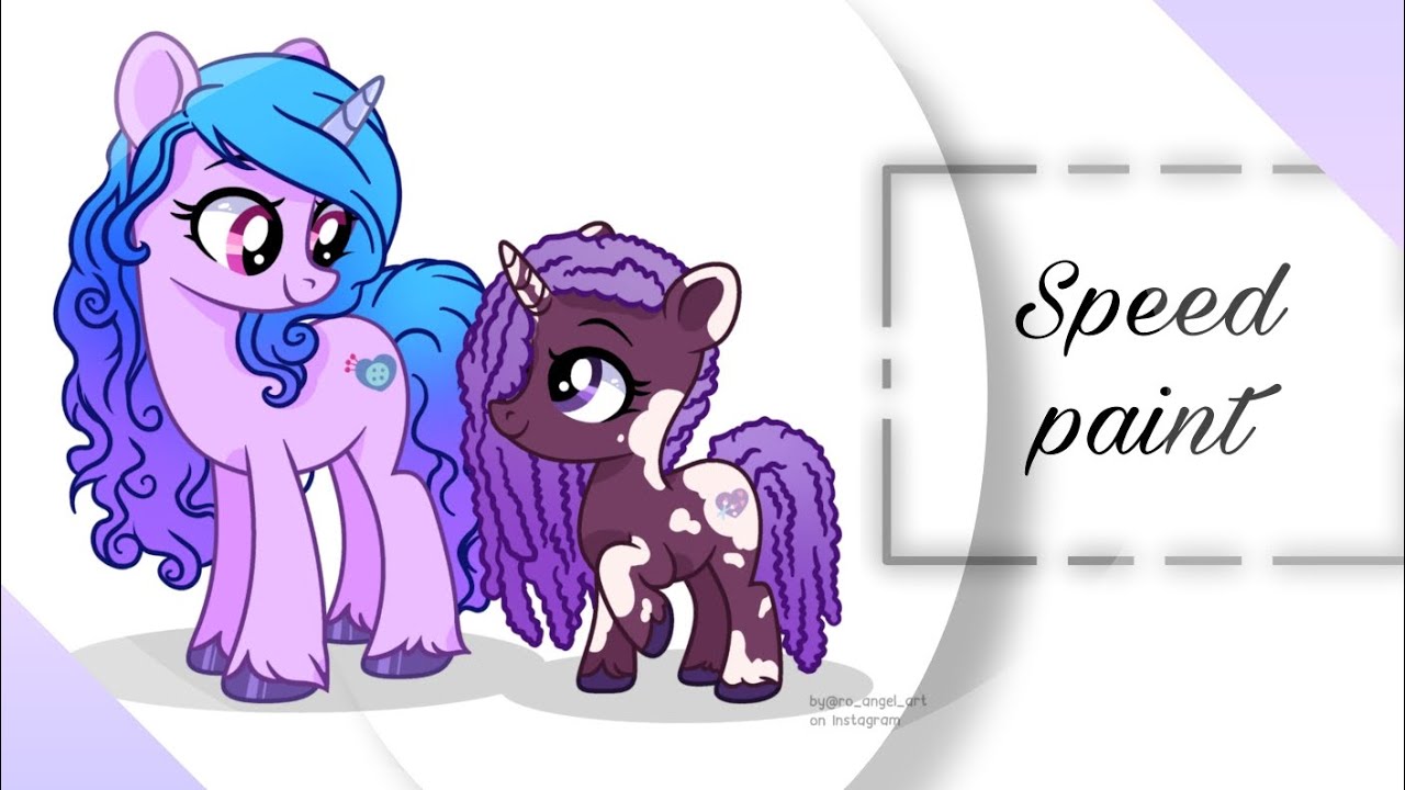 Izzy Moonbow and little pony in the fourth generation style | Mlp G5 ...