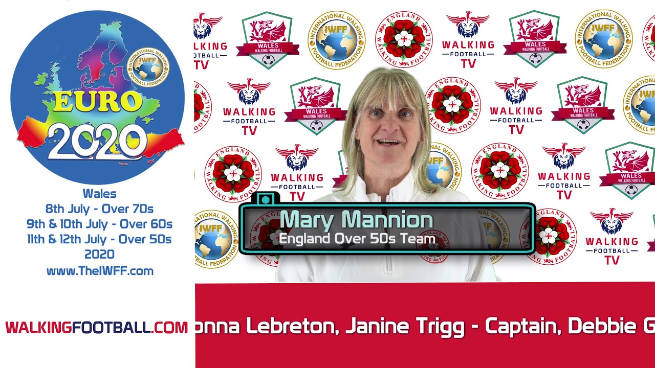 England Walking Football Over 50s Defender Mary Mannion - YouTube