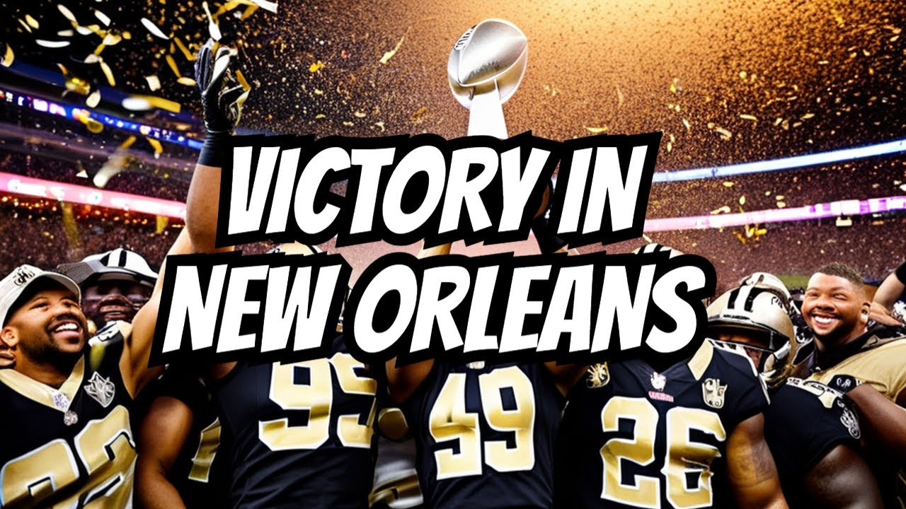 The New Orleans Saints WIN the Super Bowl - YouTube