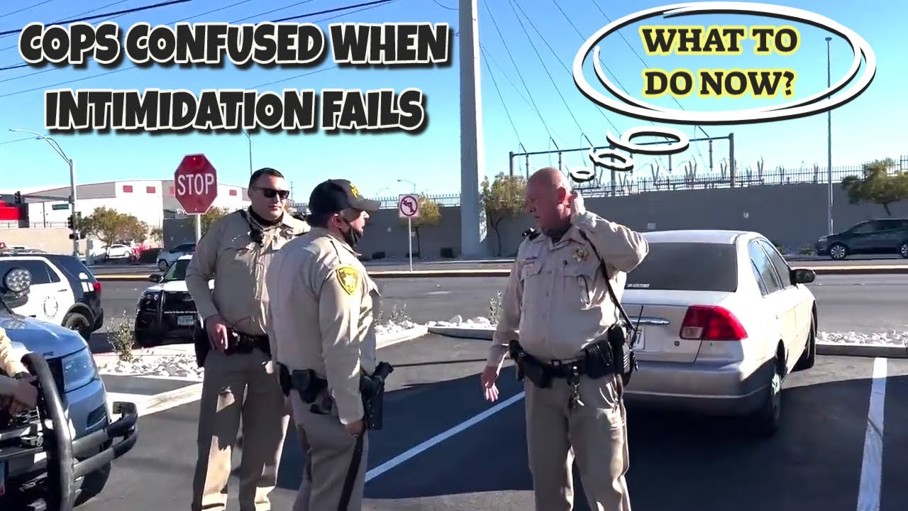Cops Intimidation Fails When They Get Shut Down - YouTube