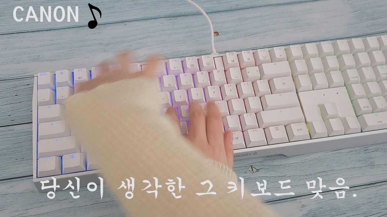 컴퓨터 키보드로 캐논을 완벽하게 칠 수 있을까 Canon On The Computer Keyboard My First