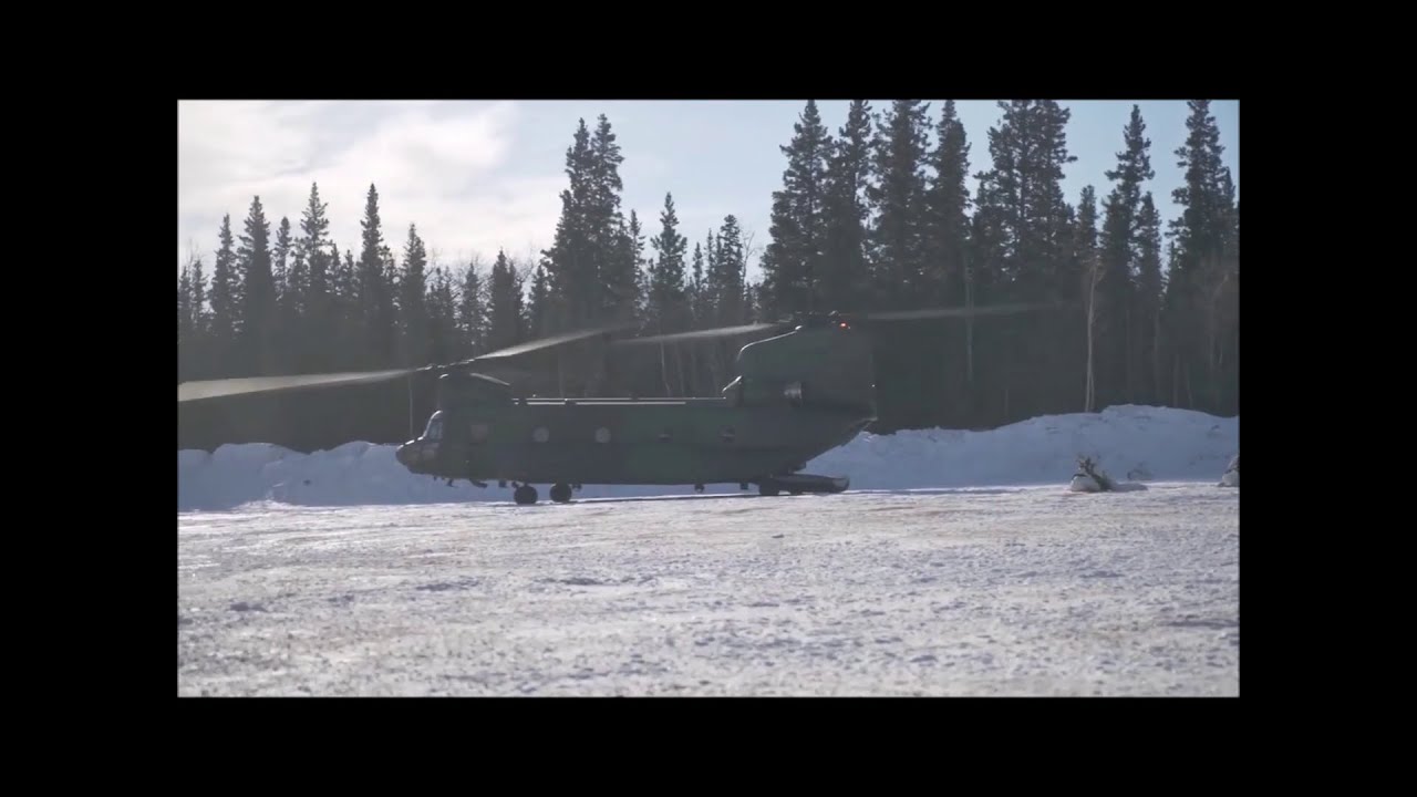 Canadian CH-147 Chinook during Arctic Edge exercise in Alaska - YouTube