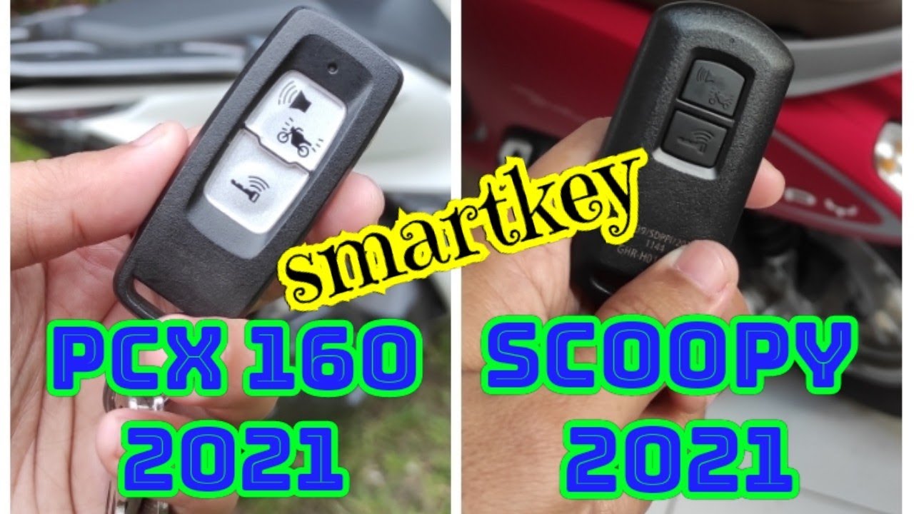 SMARTKEY PCX 160 2021 VS SMARTKEY SCOOPY 2021 - YouTube